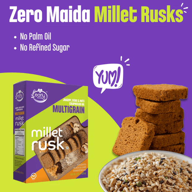 Multigrain Millet Rusk – Freshmills