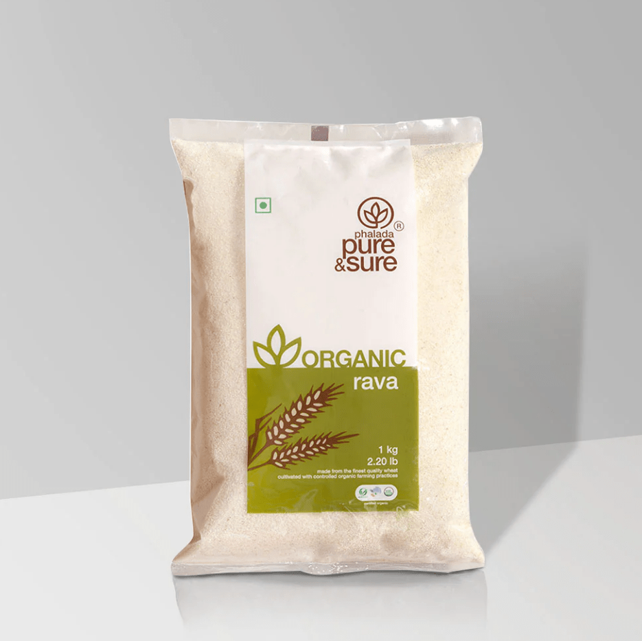 Pure and Sure Organic Rava - Finest Quality Wheat Rava – Freshmills